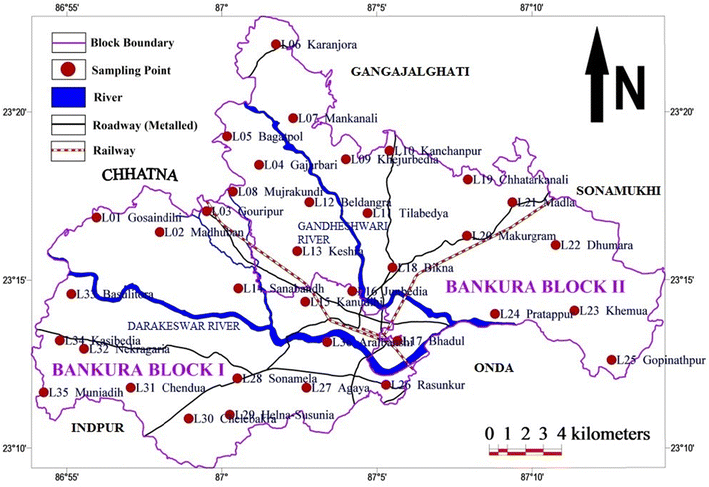 Assessment of groundwater quality from Bankura I and II Blocks, Bankura ...