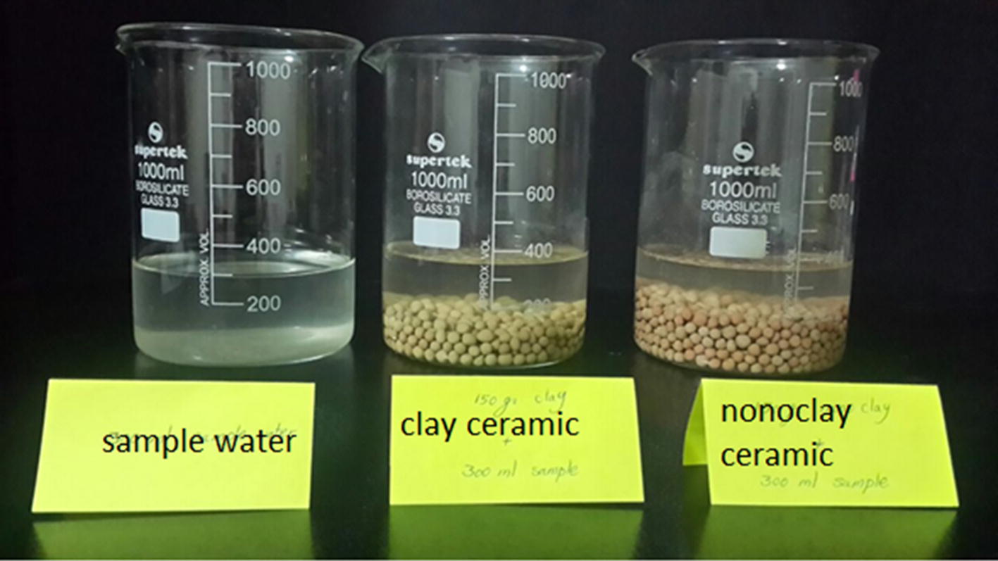 On using clay and nanoclay ceramic granules in reducing lead, arsenic ...