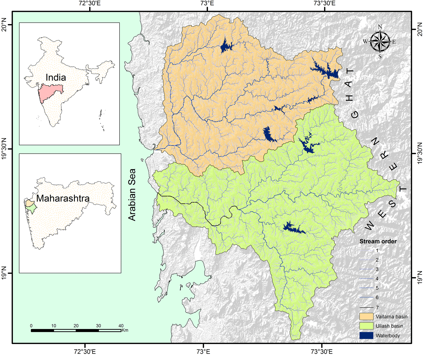 Morphometric analysis of Vaitarna and Ulhas river basins, Maharashtra ...