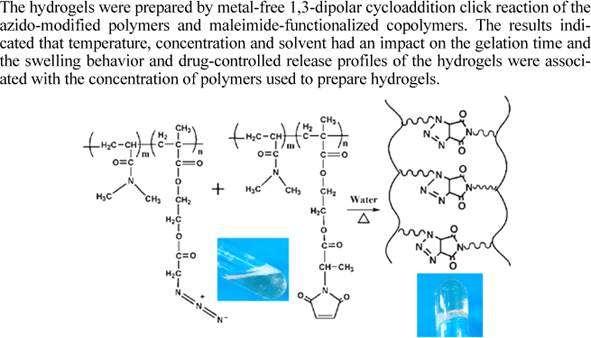 Click synthesis of hydrogels by metal-free 1,3-dipolar cycloaddition ...