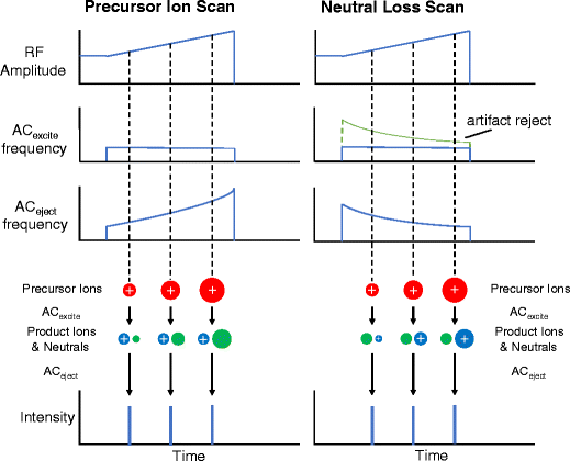 Precursor and Neutral Loss Scans in an RF Scanning Linear Quadrupole ...