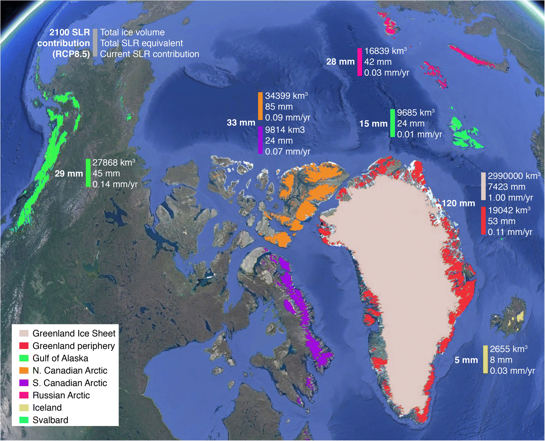 Rising Oceans Guaranteed: Arctic Land Ice Loss and Sea Level Rise ...