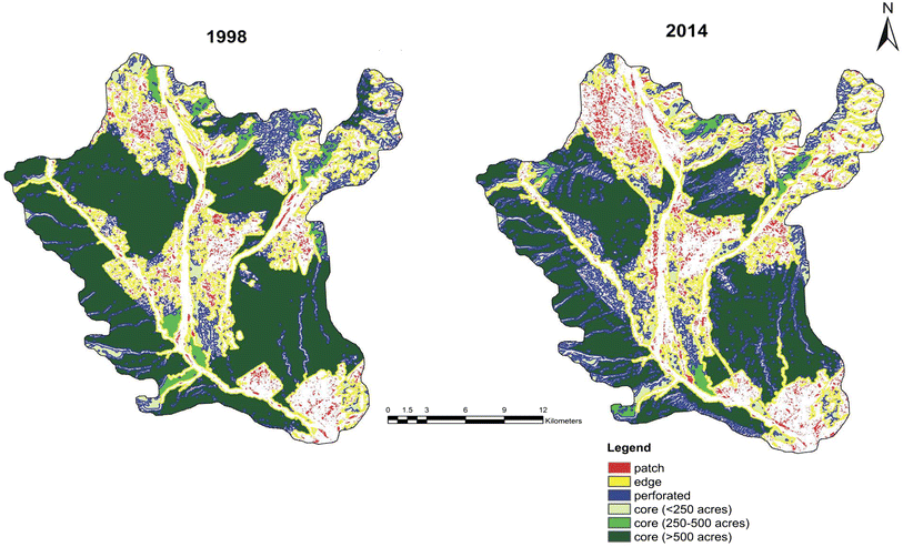 Driving force for forest fragmentation explored by land use change in ...