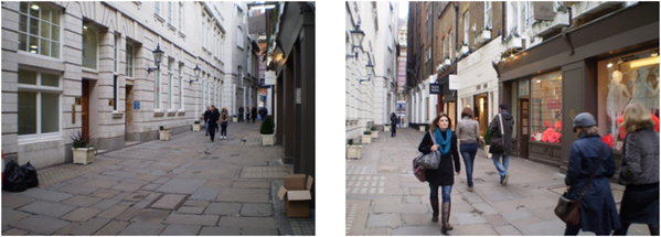 The relationship between the quality of active frontages and public ...