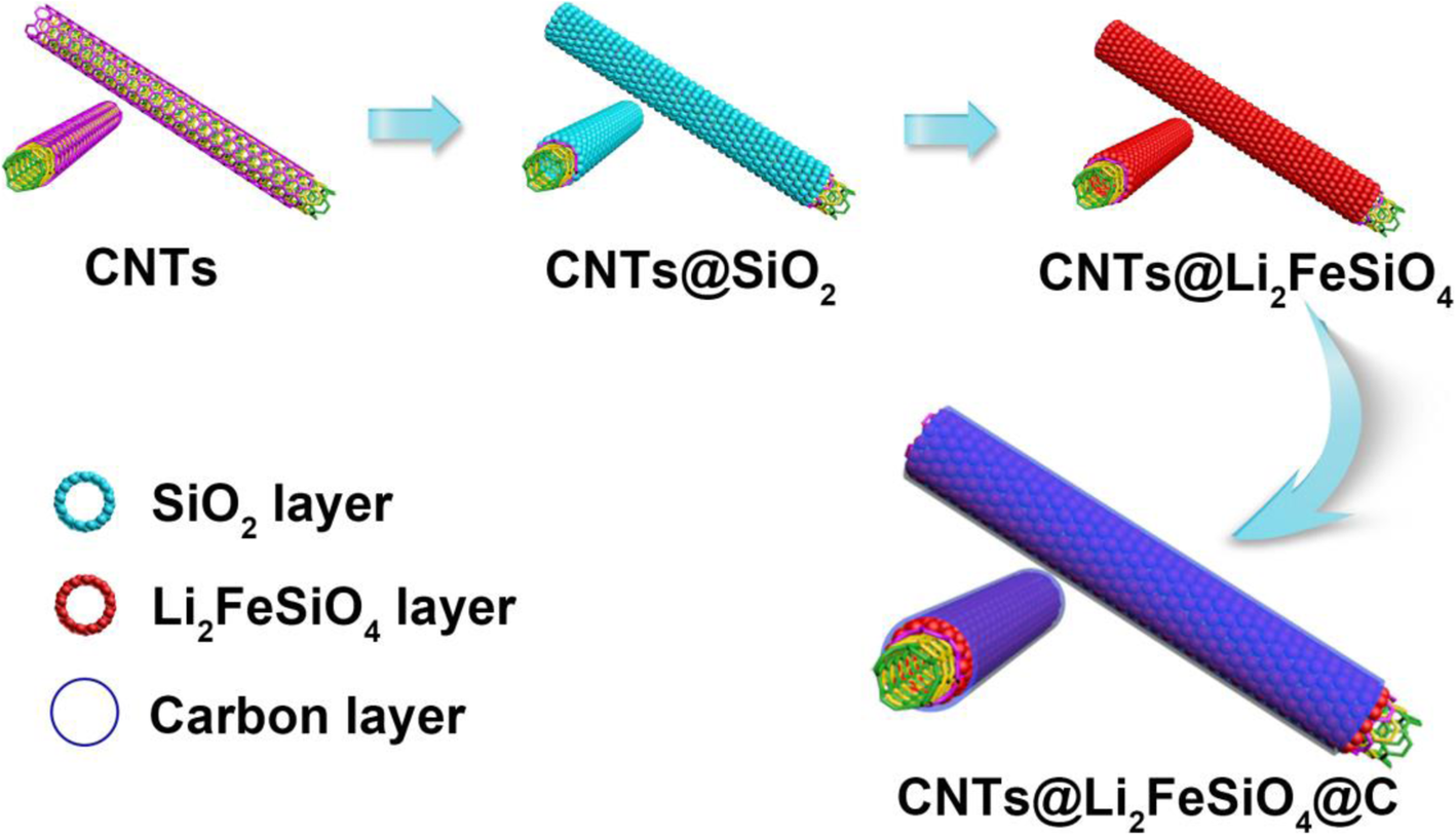 The Core-Shell Heterostructure CNT@Li2FeSiO4@C as a Highly Stable ...