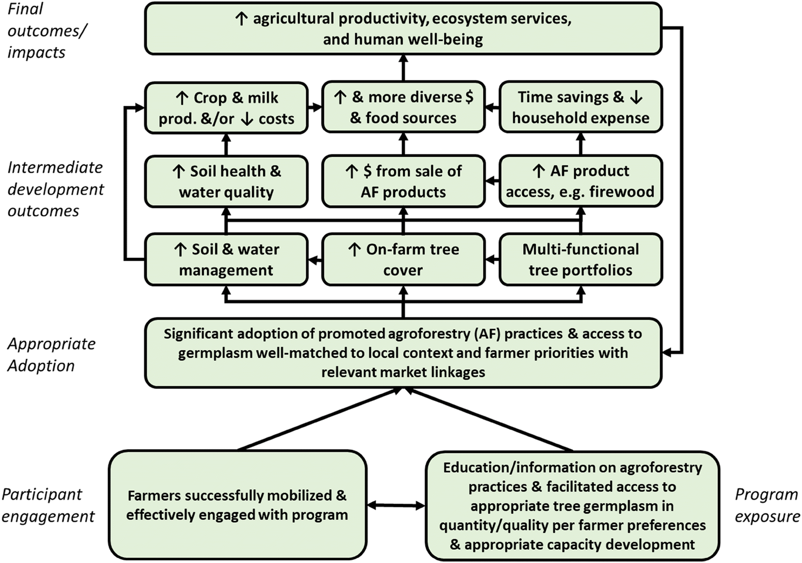 Evidence for the impacts of agroforestry on agricultural productivity ...