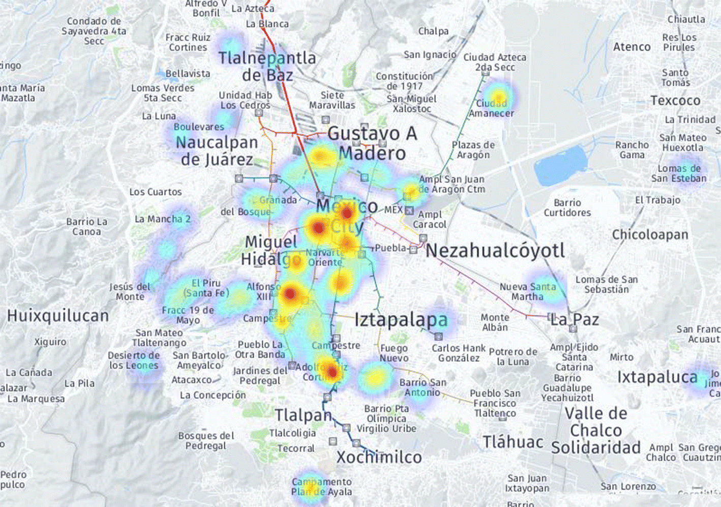 Exploring crime patterns in Mexico City | SpringerLink