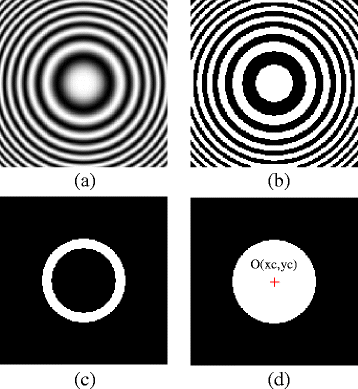 Measurement to radius of Newton’s ring fringes using polar coordinate ...