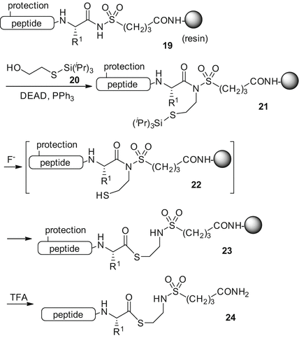 Peptide Thioester Formation via an Intramolecular N to S Acyl Shift for ...
