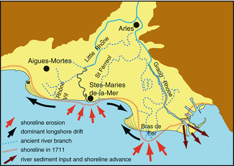 The Sand Spits of the Rhône River Delta: Formation, Dynamics, Sediment ...