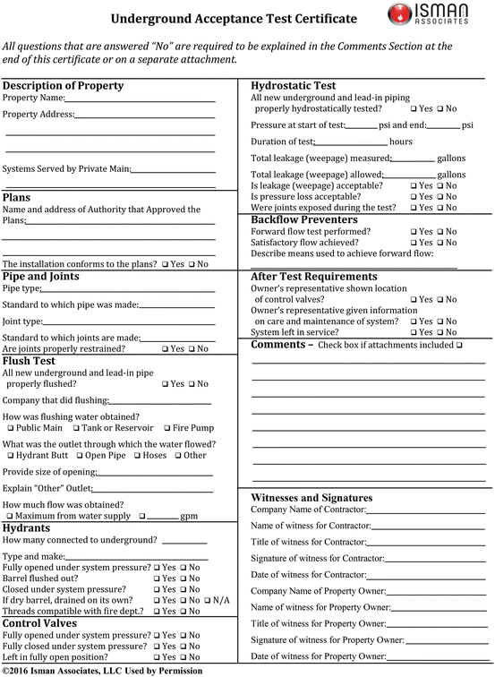 Acceptance Testing of Standpipes | SpringerLink
