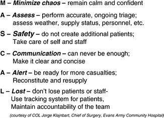 Combat Triage and Mass Casualty Management | SpringerLink