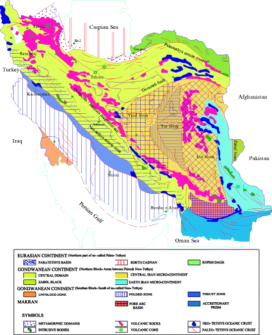 A Summary of Geology of Iran | SpringerLink
