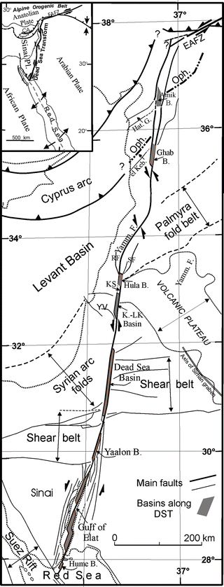 Lateral Motion and Deformation Along the Dead Sea Transform | SpringerLink
