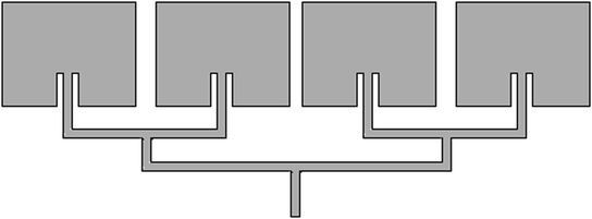 Design of 4 × 2 Corporate Feed Microstrip Patch Antenna Using Inset ...