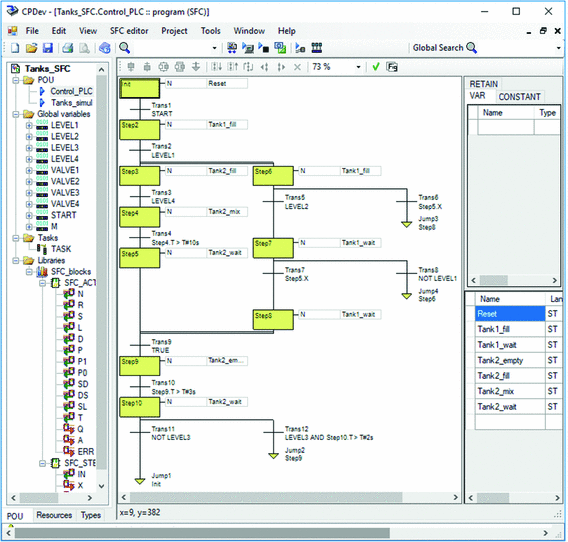Control Program Development in CPDev Using SFC Language, HMI and Runtime Environment | SpringerLink