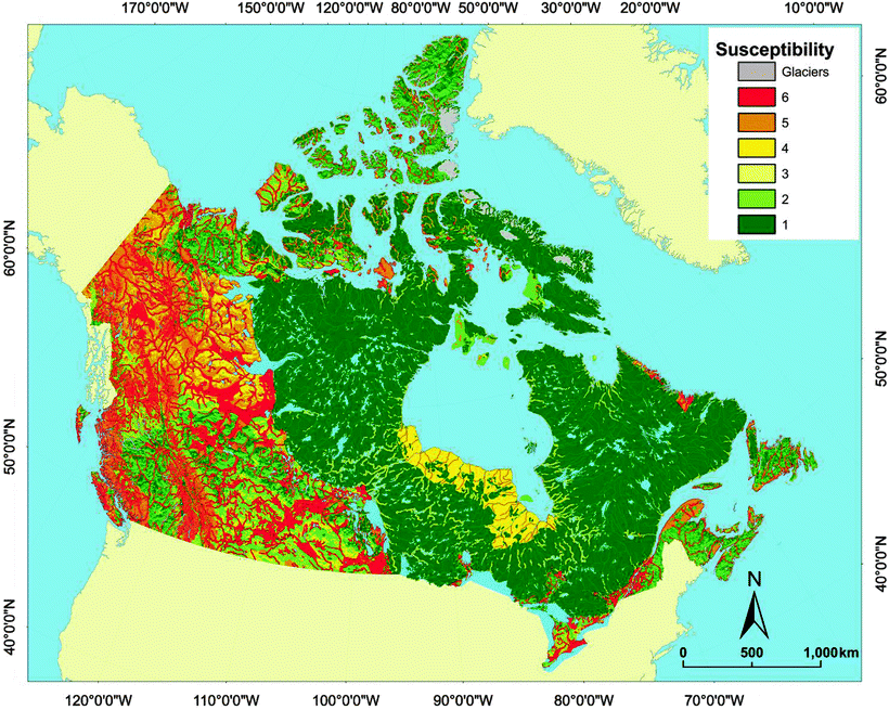 Proposed Landslide Susceptibility Map of Canada Based on GIS | SpringerLink