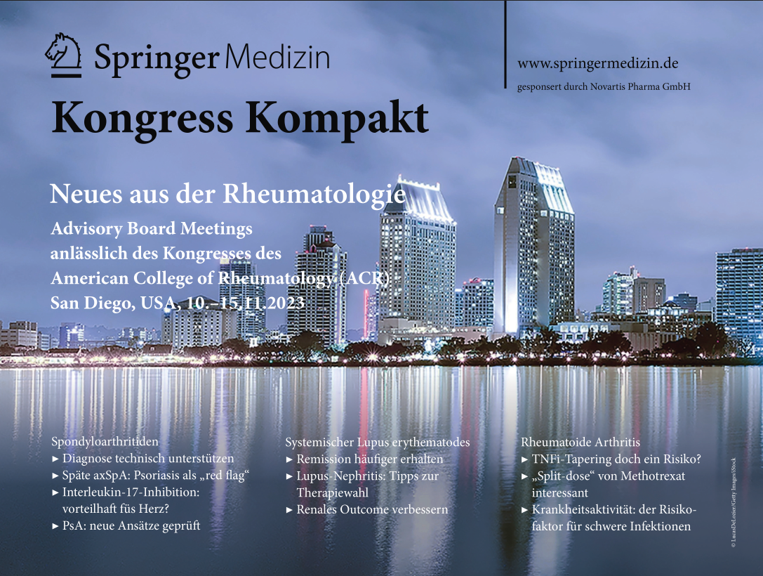 Rheumatoide Arthritis | Kongress Kompakt: Neues von der ACR Convergence ...