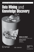 Data Mining and Knowledge Discovery - Recent articles and discoveries | SpringerLink