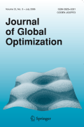 Optimization - Recent articles and discoveries | SpringerLink