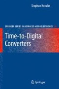 Time-to-Digital Converter Basics | SpringerLink