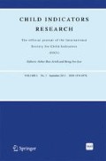 An Integrated Framework for Child Poverty and Well-Being Measurement ...