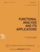 Home | Functional Analysis and Its Applications | Springer Nature Link