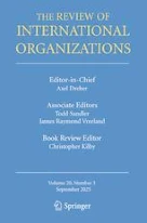 Volume 20, Issue 3 | The Review of International Organizations