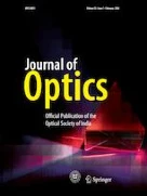 Home | Journal of Optics | Springer Nature Link