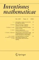 Volume 240, Issue 2 | Inventiones mathematicae