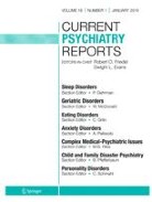 Current Psychiatry Reports | Volumes and issues
