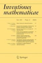 Inventiones mathematicae | Volume 231, issue 2