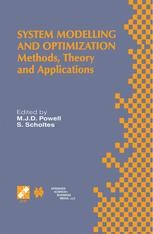 System Modelling and Optimization: Methods, Theory and Applications ...