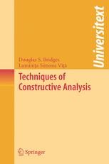 Techniques of Constructive Analysis | Springer Nature Link