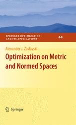 Optimization on Metric and Normed Spaces | SpringerLink