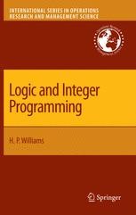 Logic and Integer Programming | SpringerLink
