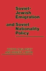 Soviet-Jewish Emigration and Soviet Nationality Policy | SpringerLink