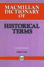 Macmillan Dictionary of Historical Terms | SpringerLink