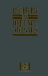 Register of Defunct Companies | SpringerLink