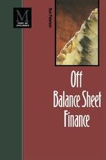 Off Balance Sheet Finance | SpringerLink