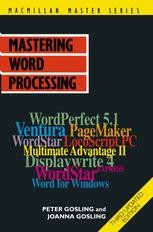 Mastering Word Processing | SpringerLink