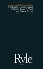 Ryle: A Collection of Critical Essays | SpringerLink