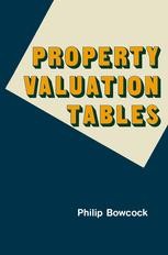 Property Valuation Tables | SpringerLink