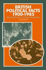 British Political Facts 1900–1985 | SpringerLink
