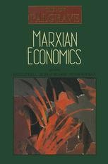 Marxian Economics | SpringerLink