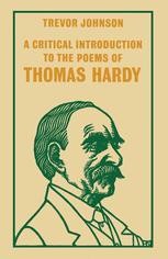 A Critical Introduction to the Poems of Thomas Hardy | SpringerLink