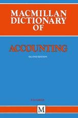Macmillan Dictionary of Accounting | SpringerLink