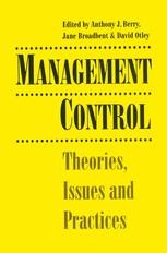 Management Control: Theories, Issues and Practices | SpringerLink