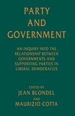 Party and Government: An Inquiry into the Relationship between ...
