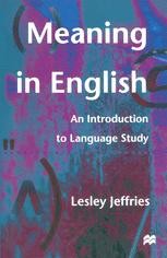 Meaning in English: An Introduction to Language Study | SpringerLink
